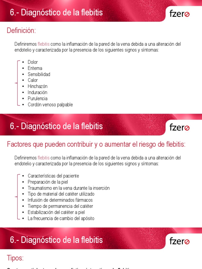 6 Diagnostico de La Flebitis | PDF | Diagnostico medico | Inflamación