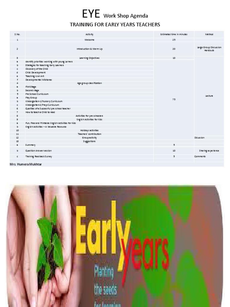 EYE Training Program | PDF | Phonics | Child Development
