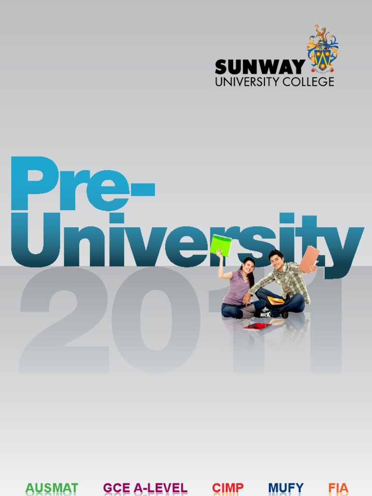 Pre-University - Sunway University College 2011 | PDF | Gce Advanced ...