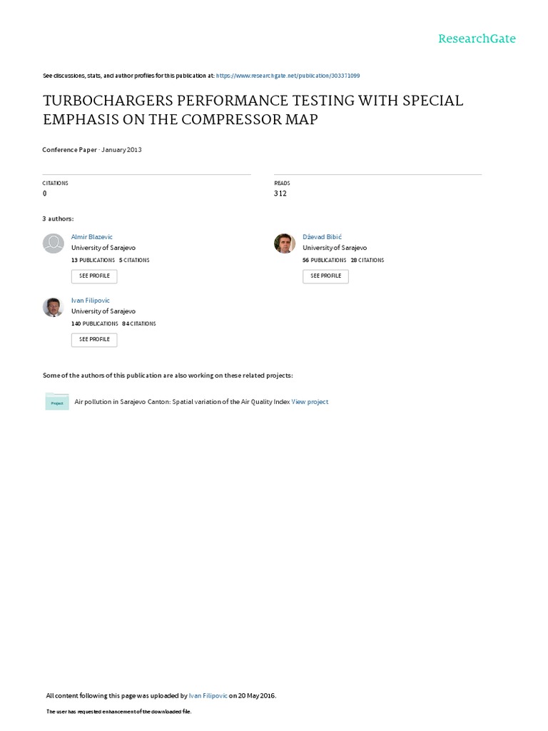 Turbocharger Testing With Special Emphasis On Compressor Map | PDF ...