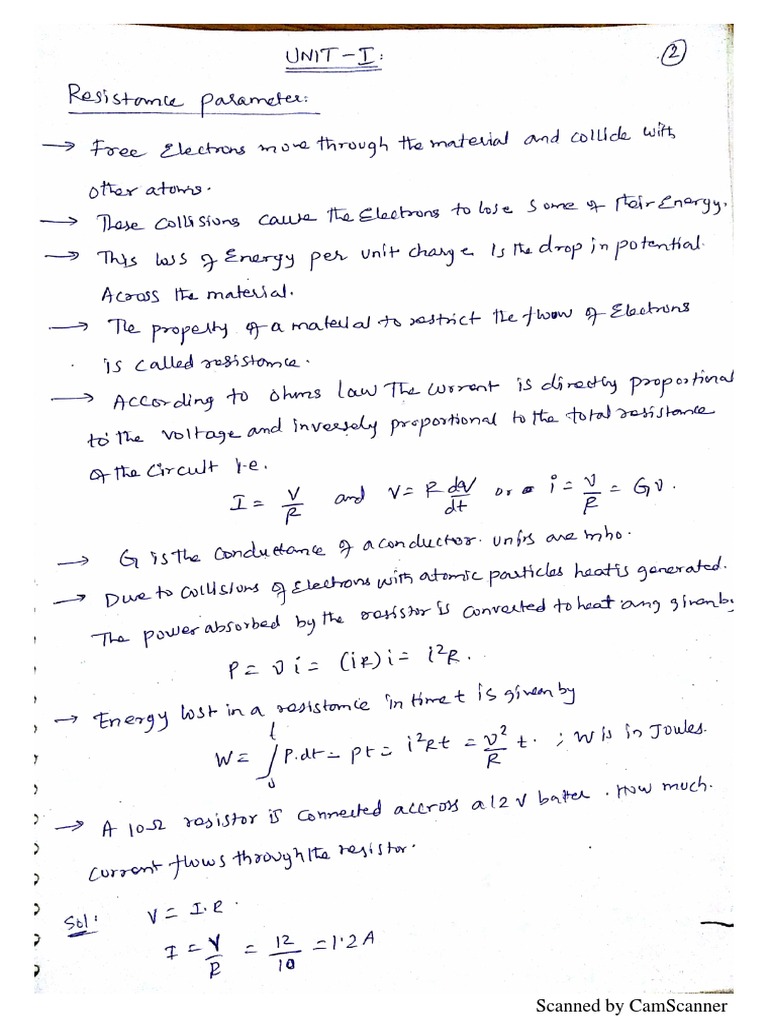 ECA Notes - Unit - 1 | PDF