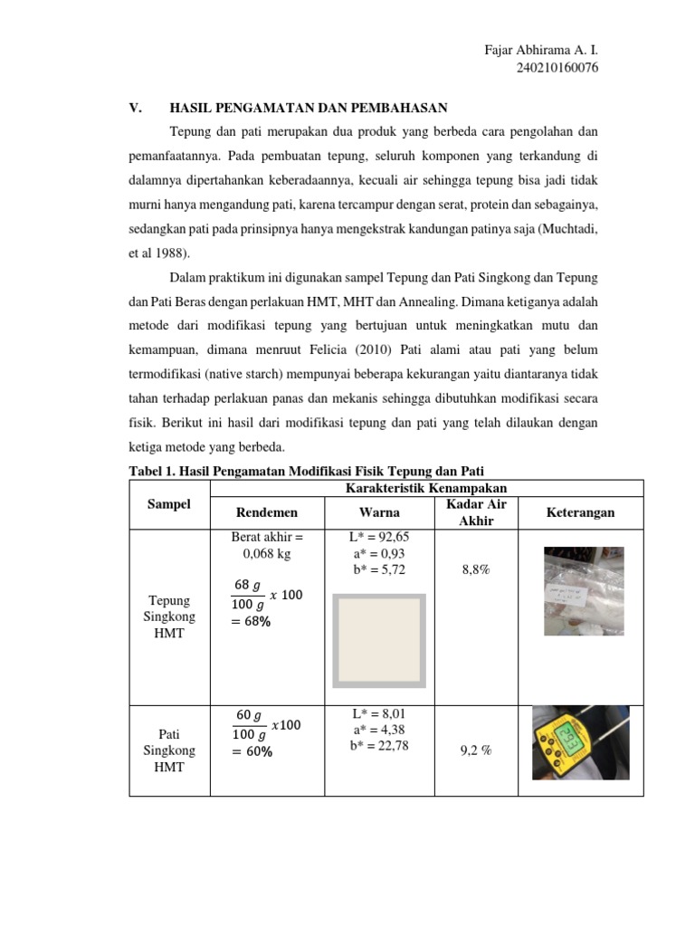 Modifikasi Tepung Dan Pati | PDF