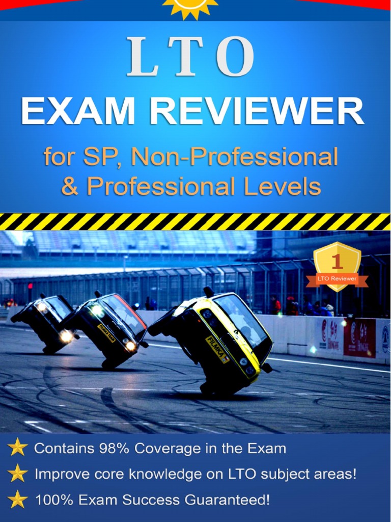 LTO Drivers License Exam Reviewer | PDF | Traffic | Intersection (Road)