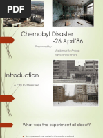 Case Study Chernobyl Disaster | PDF | Nuclear Reactor | Chernobyl Disaster