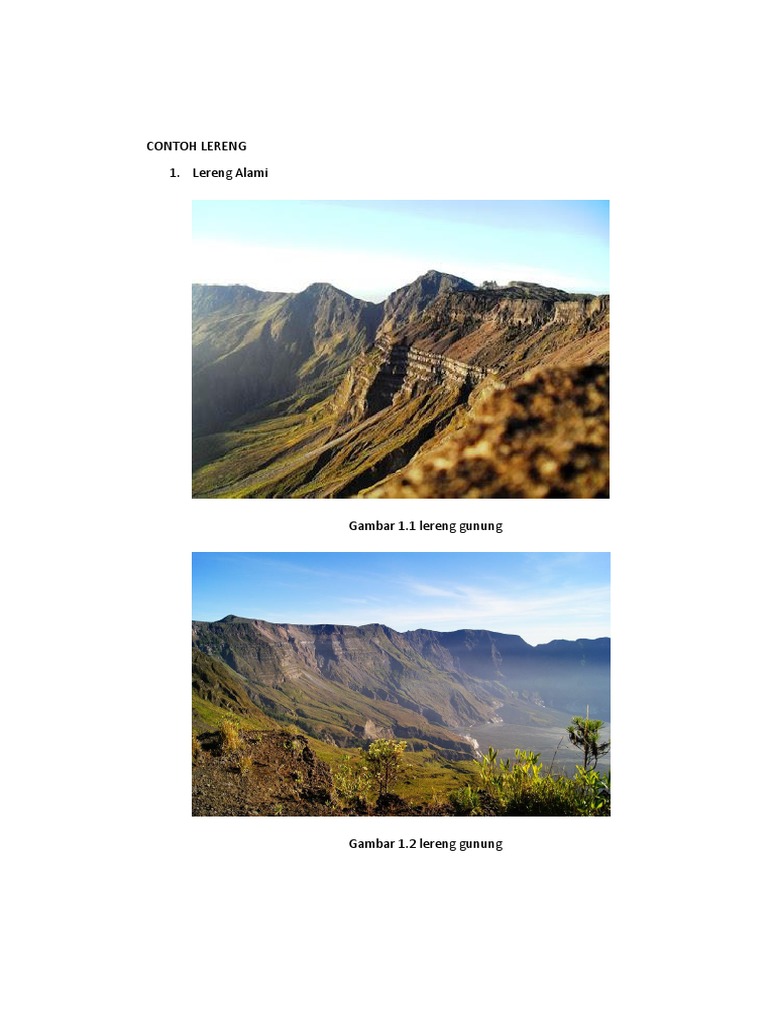 Contoh Lereng | PDF | Sains & Matematika