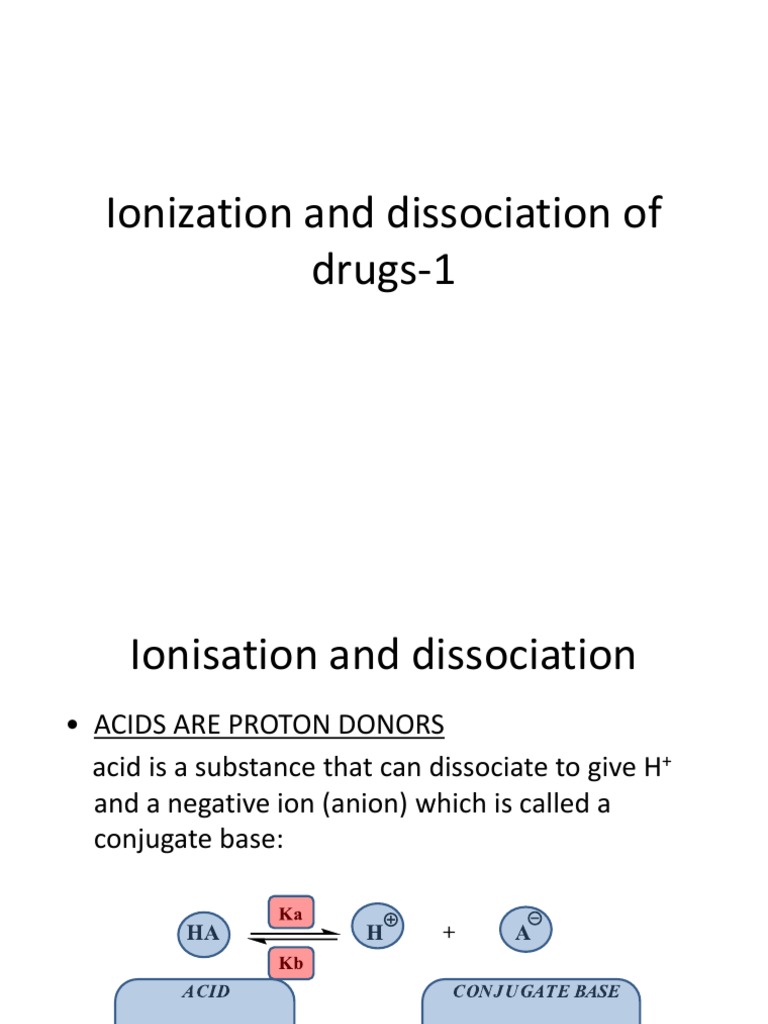 Acidity and Basicity of Drugs | PDF | Acid Dissociation Constant | Acid