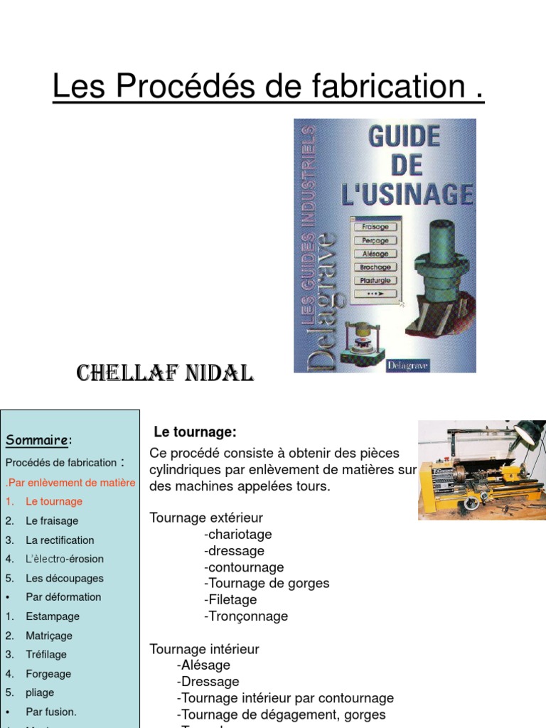 Les Procedes de Fabrication | PDF | Usinage | Forgeage
