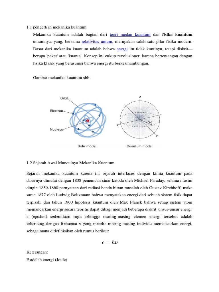 Mekanika Kuantum | PDF