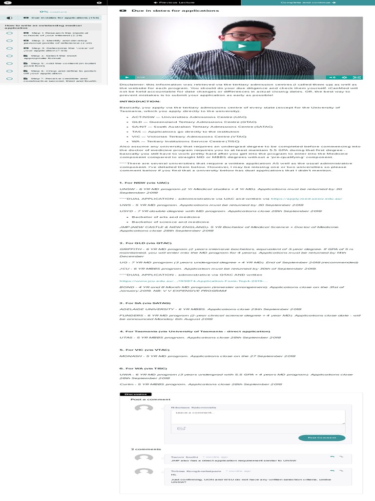 Medical Program Application Deadlines | PDF | Doctor Of Medicine ...