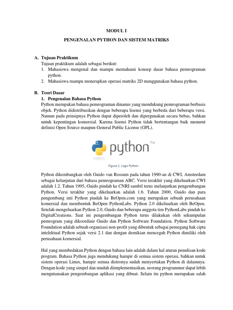 Pengenalan Python untuk Mahasiswa | PDF