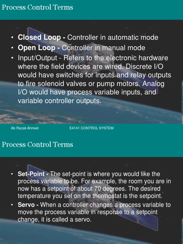 Lec5 Process Control Terms | Download Free PDF | Control Theory ...