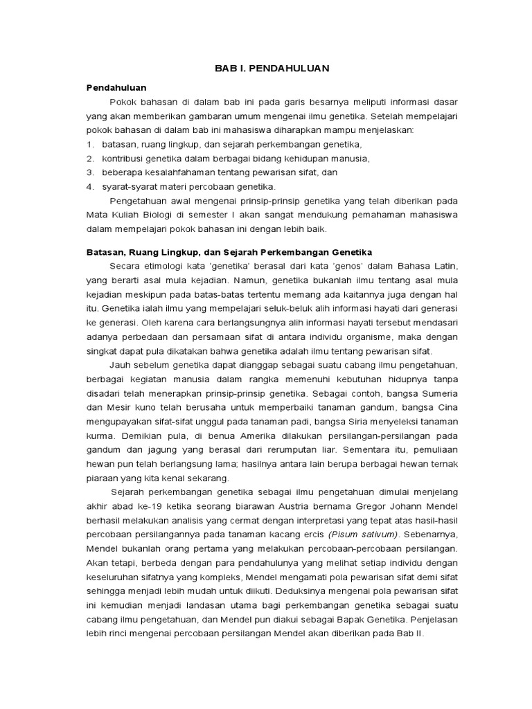 Buku Ajar Genetika | PDF