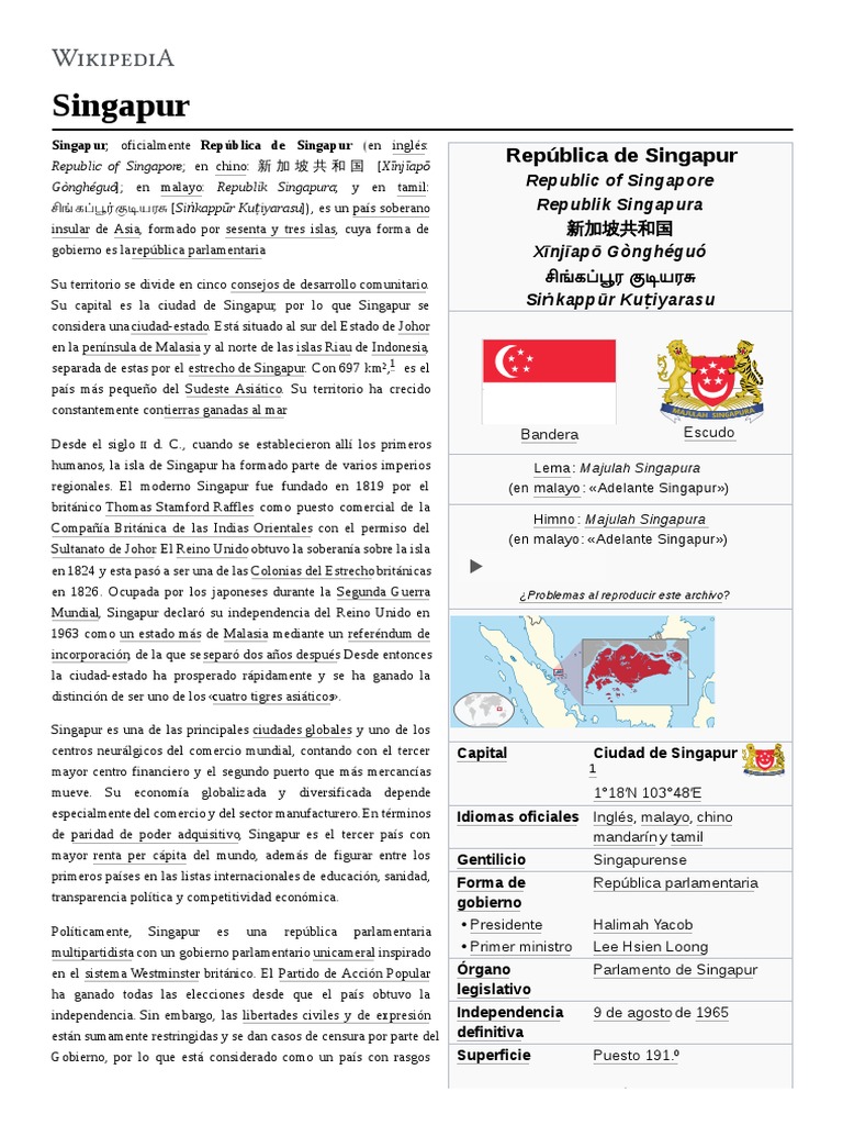 Sing Apur | PDF | Singapur | Política mundial