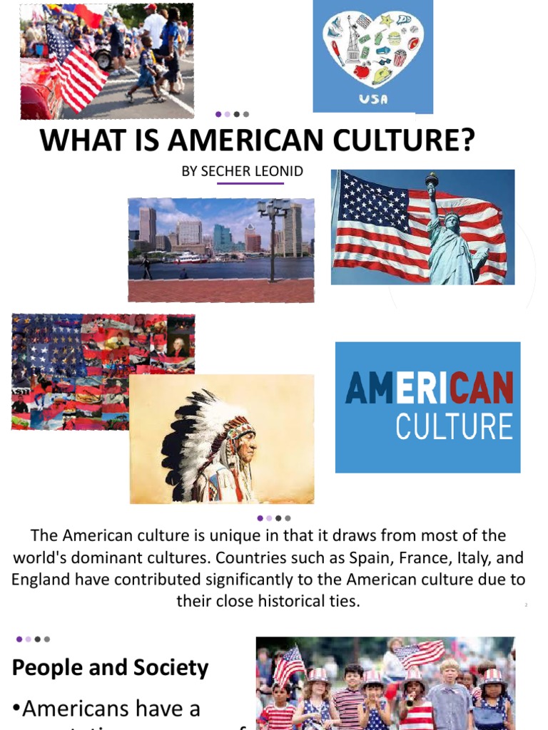 What Is American Culture | PDF | Culture Of The United States | The ...