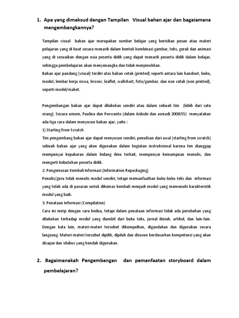 Apa Yang Dimaksud Tampilan Visual Bahan Ajar Dan Bagaimana ...