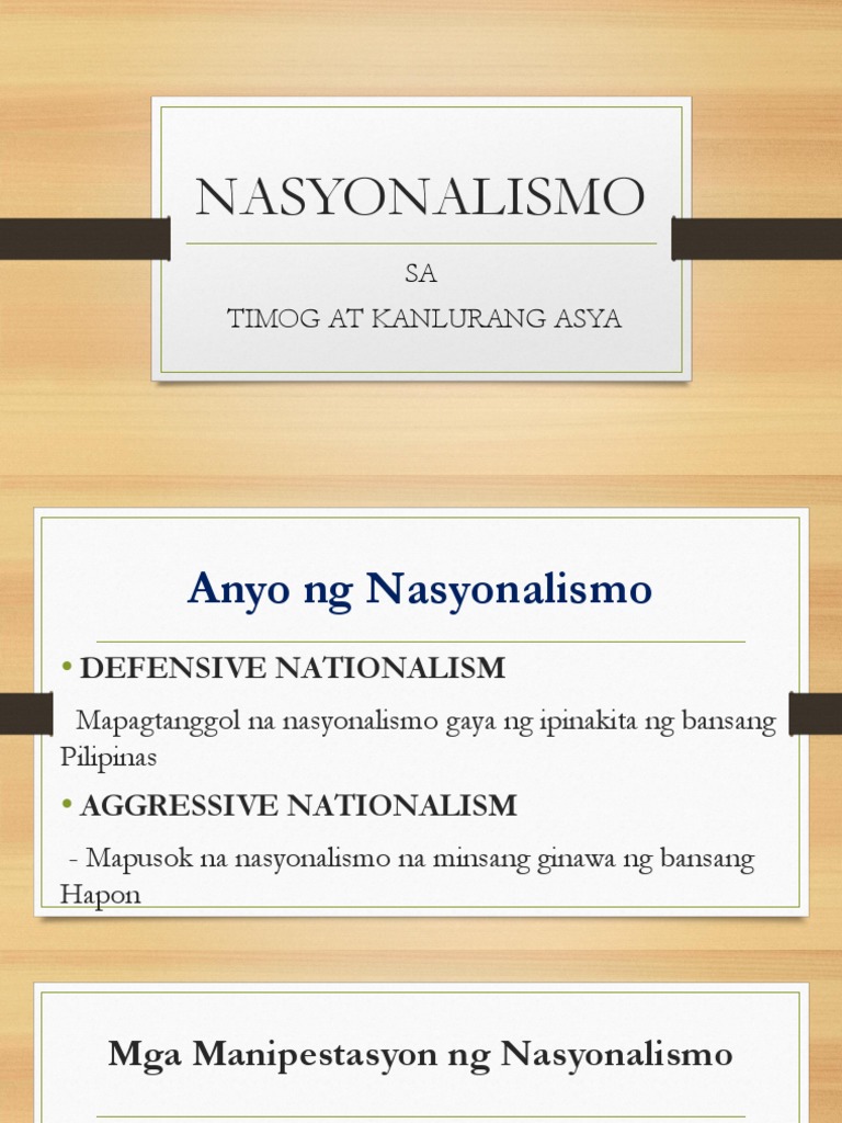 NASYONALISMO | PDF