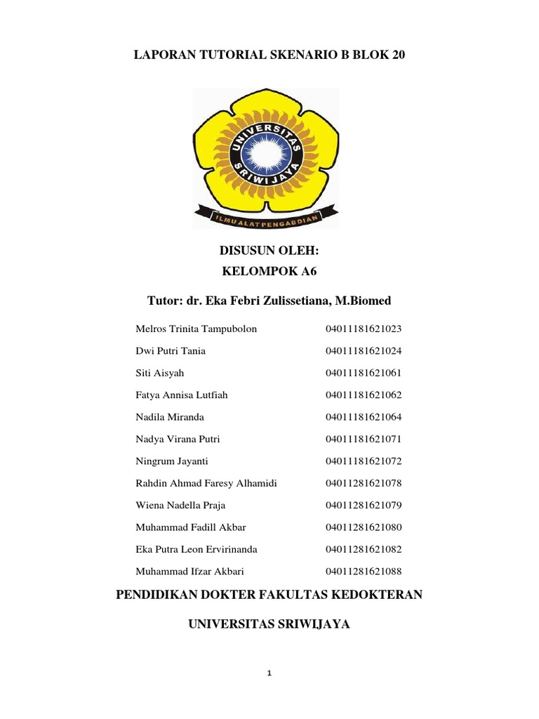 Laporan Tutorial Skenario B Blok 20 | PDF | Kesehatan Holistik