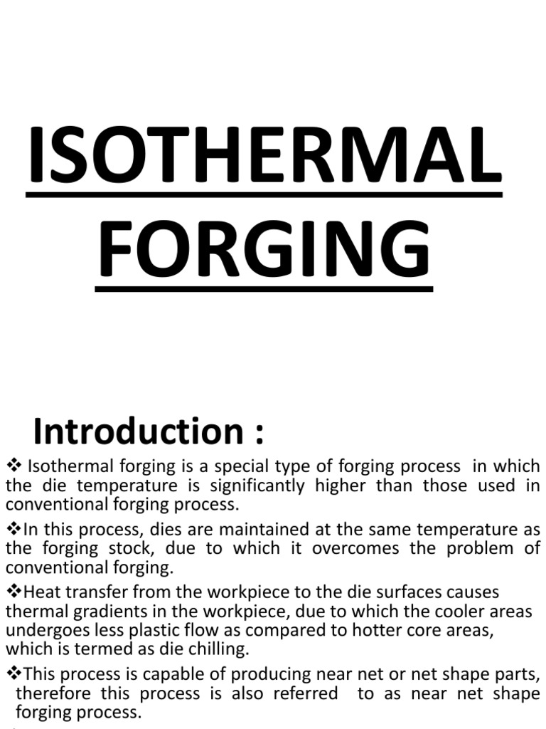 Isothermal Forging | PDF | Forging | Lubricant