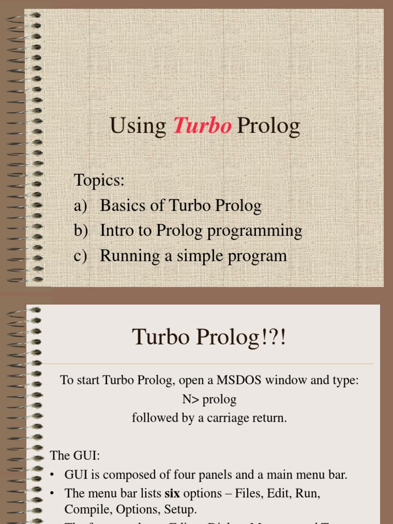 Using Turbo Prolog | PDF | Variable (Mathematics) | Data Type