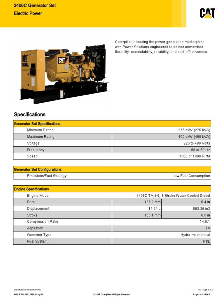 Cat 3406 | Engines | Diesel Engine