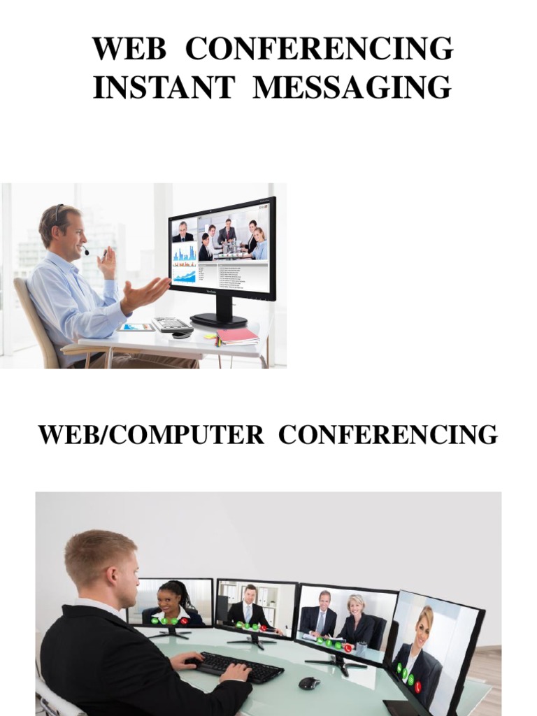 Web Conferencing Instant Messaging | PDF | Computers
