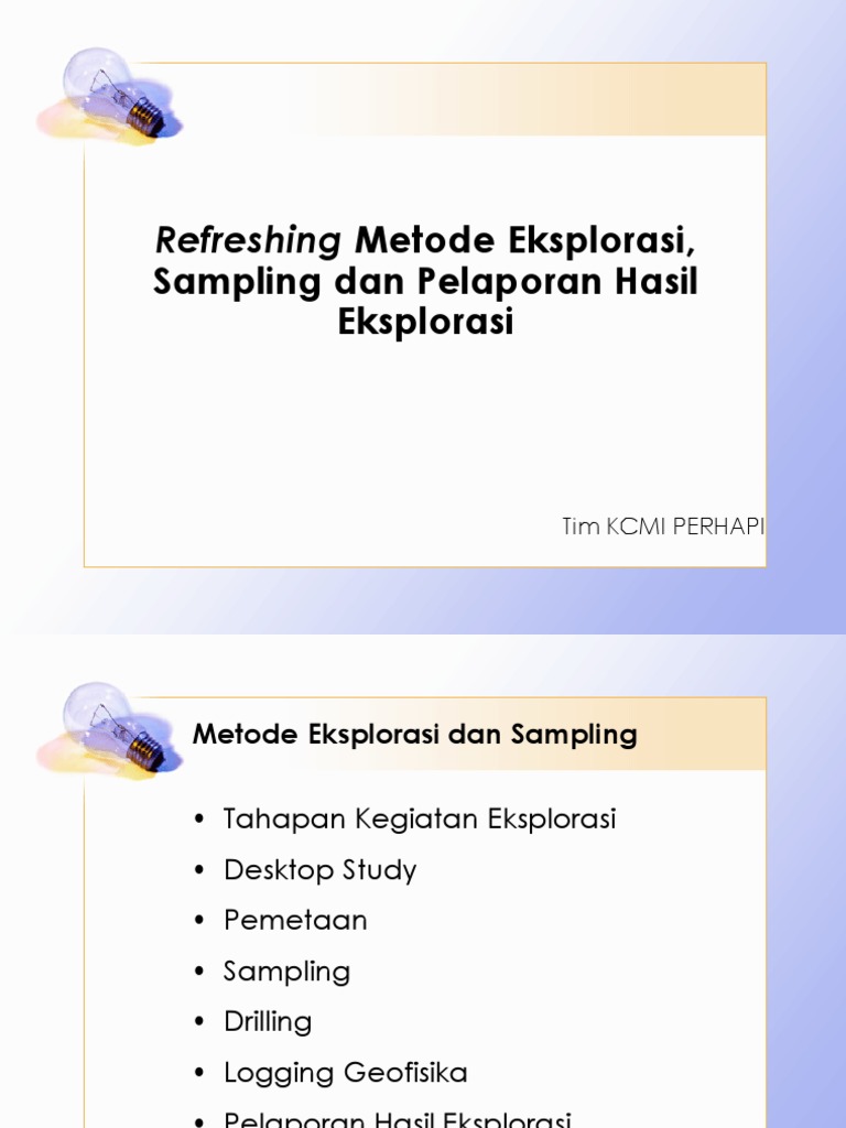 Teknik Eksplorasi | PDF