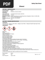 Ethanol 96% MSDS | PDF | Ethanol | Combustion