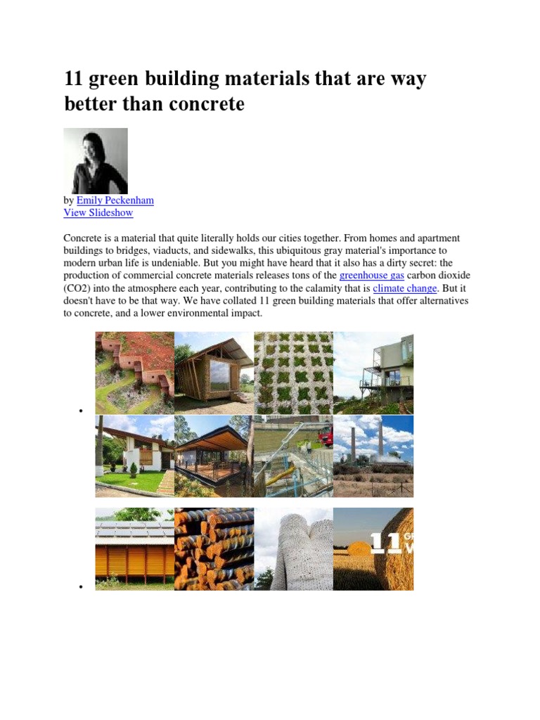 Alternatives to Concrete: Timbercrete Insights | PDF | Building ...