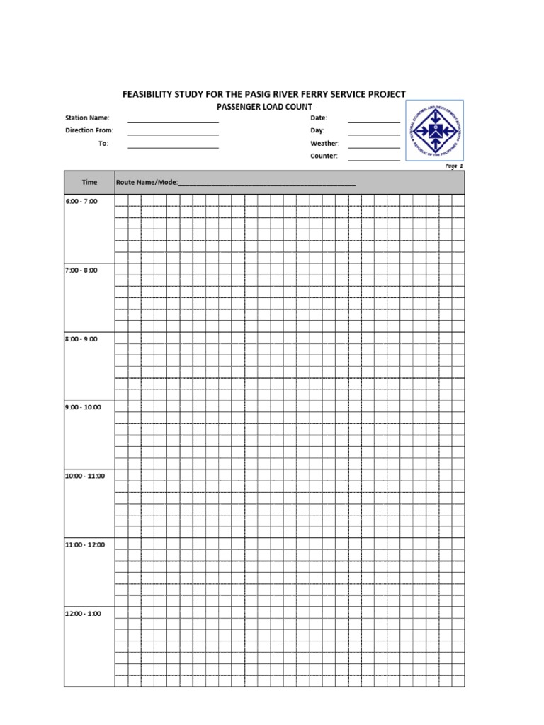 Passenger Load Count | PDF
