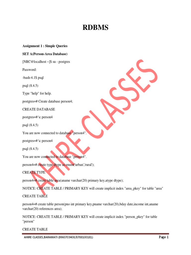 Sy Bcs Rdbms | PDF | Database Index | Relational Database