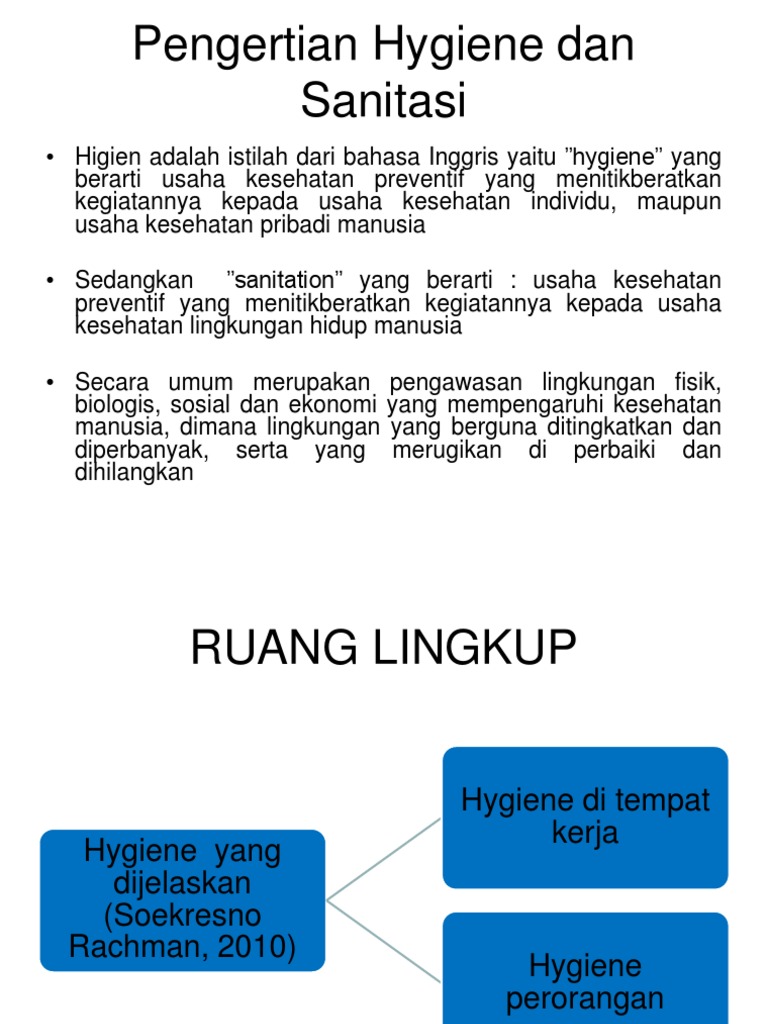 Sanitasi Dan Hygiene | PDF