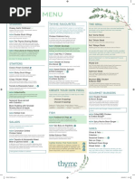 Parsley Box - Menu | PDF | Meal | Cuisine