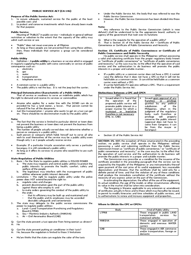 Public Service Act | PDF | Government | Business