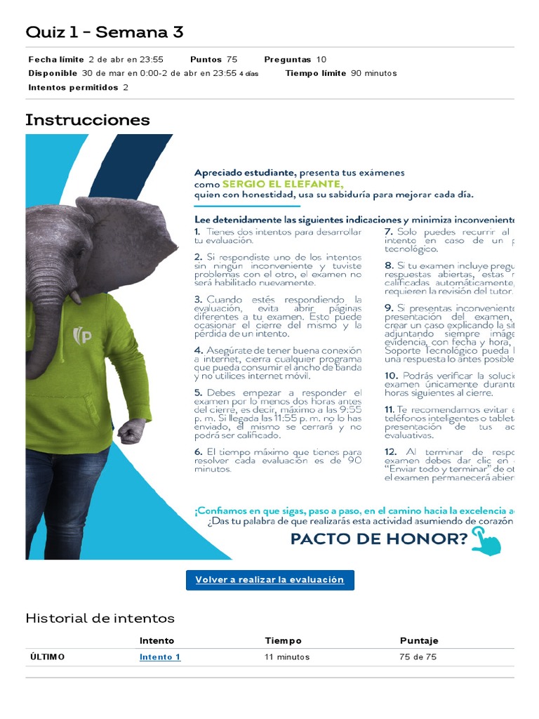 Quiz 1 - Semana 3-Programacion de Computadores | PDF | Algoritmos | Lenguaje de programación