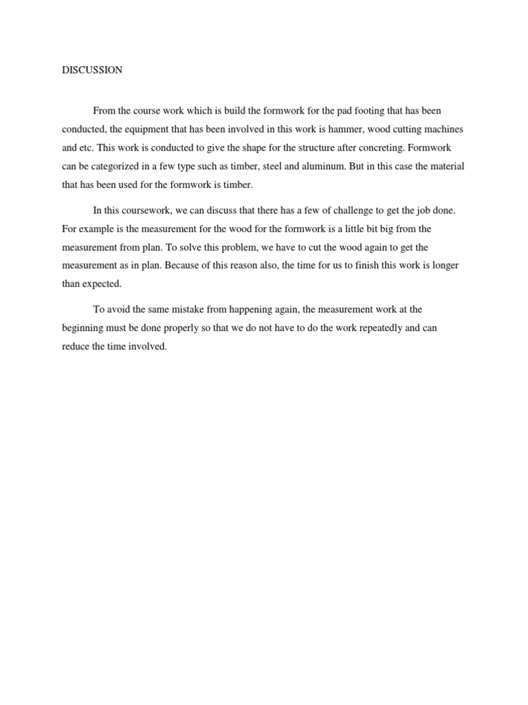 Discussion & Conclusion | PDF | Lumber | Wood