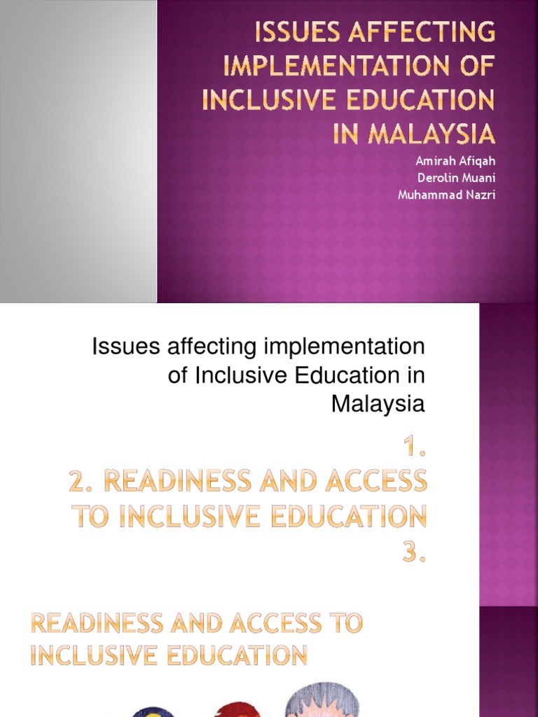 Inclusive Education Challenges in Malaysia | PDF | Inclusion (Education ...