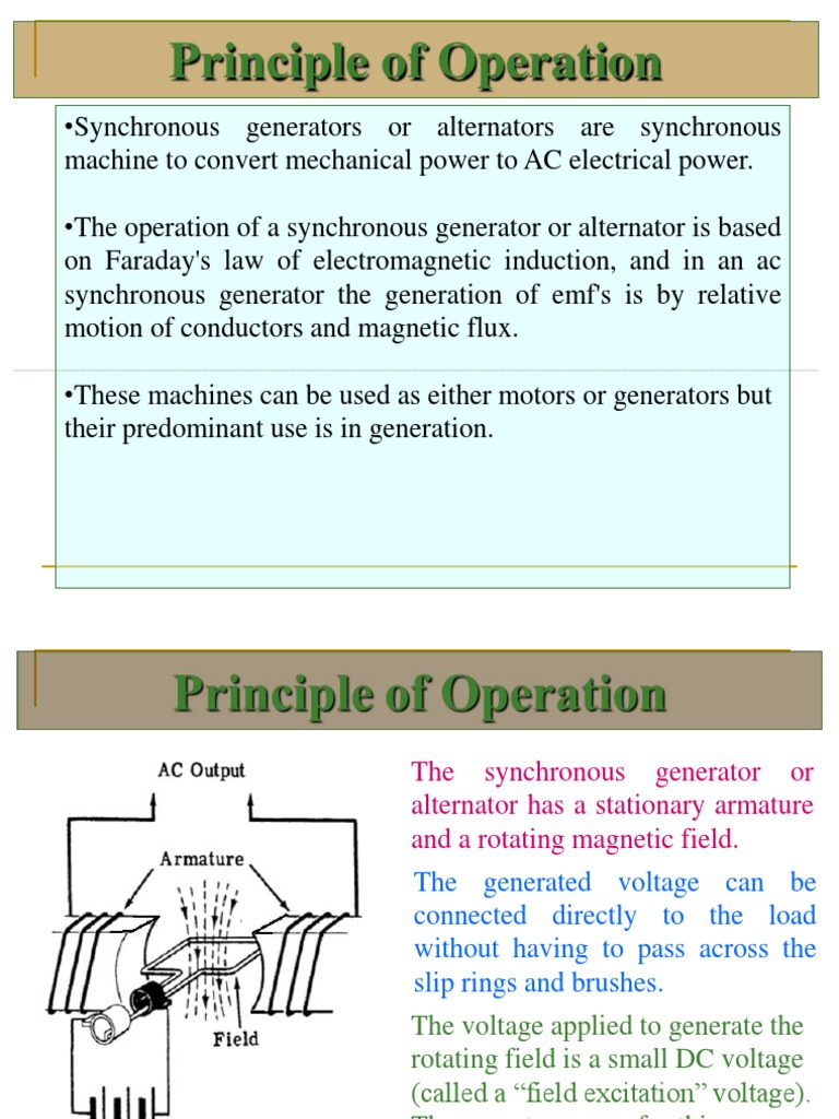 Synchronous Generator | PDF | Magnetic Devices | Electromagnetism