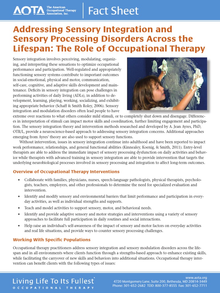 Aota PDF | PDF | Occupational Therapy | Psychotherapy
