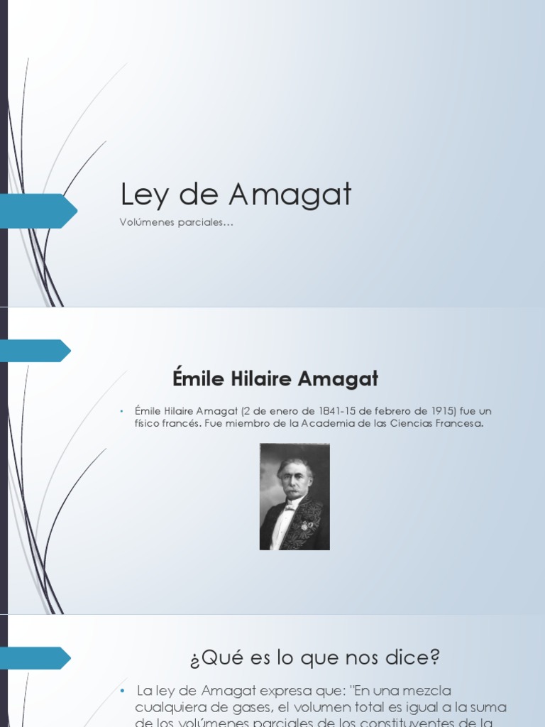 Ley de Amagat | PDF