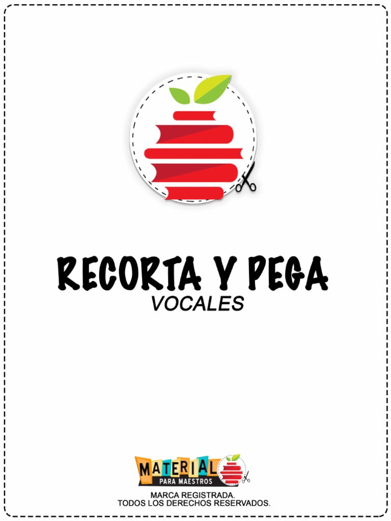 Recorta y Pega Vocales PDF | PDF