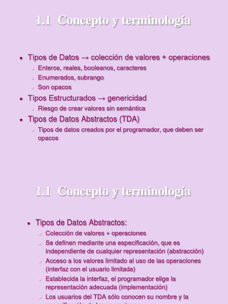 Tipos de Datos Abstractos en Programación | PDF | Tipo de datos | Datos de computadora