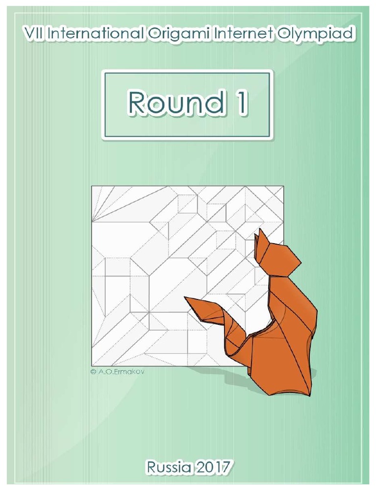 Origami Internet Olympiad 2017 Round 1 | PDF | Origami