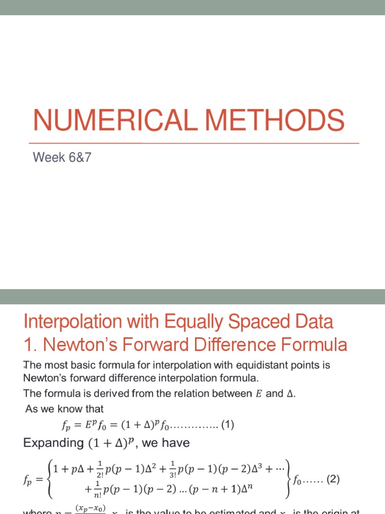 Numerical Methods Lec6 | PDF