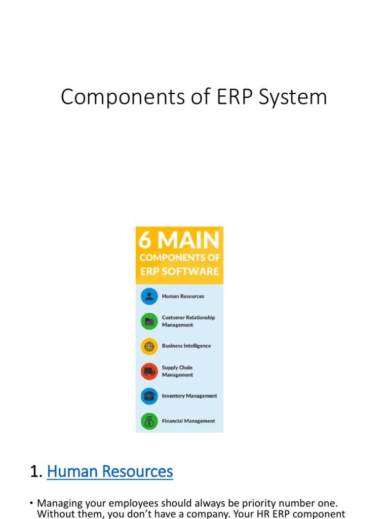 Key Components of ERP Systems | PDF | Enterprise Resource Planning ...