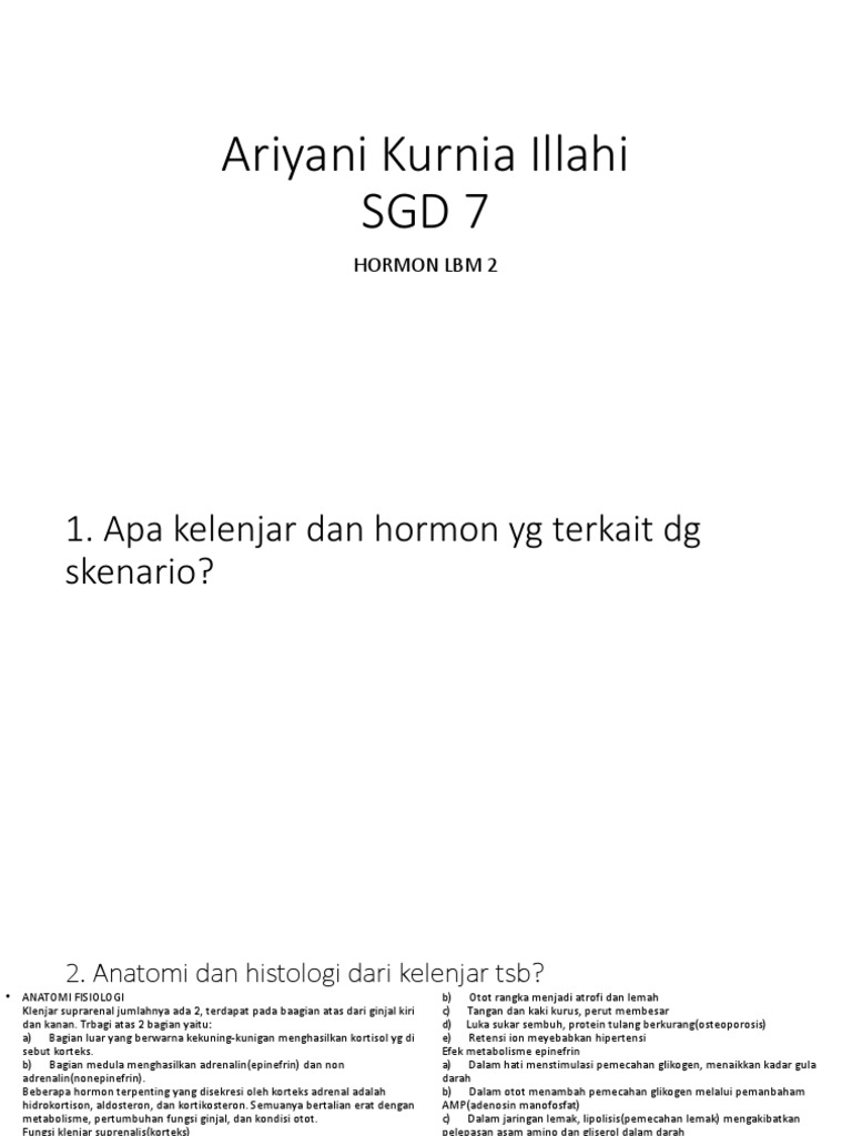 LBM 1 Modul Hormon Dan Metabolisme | PDF