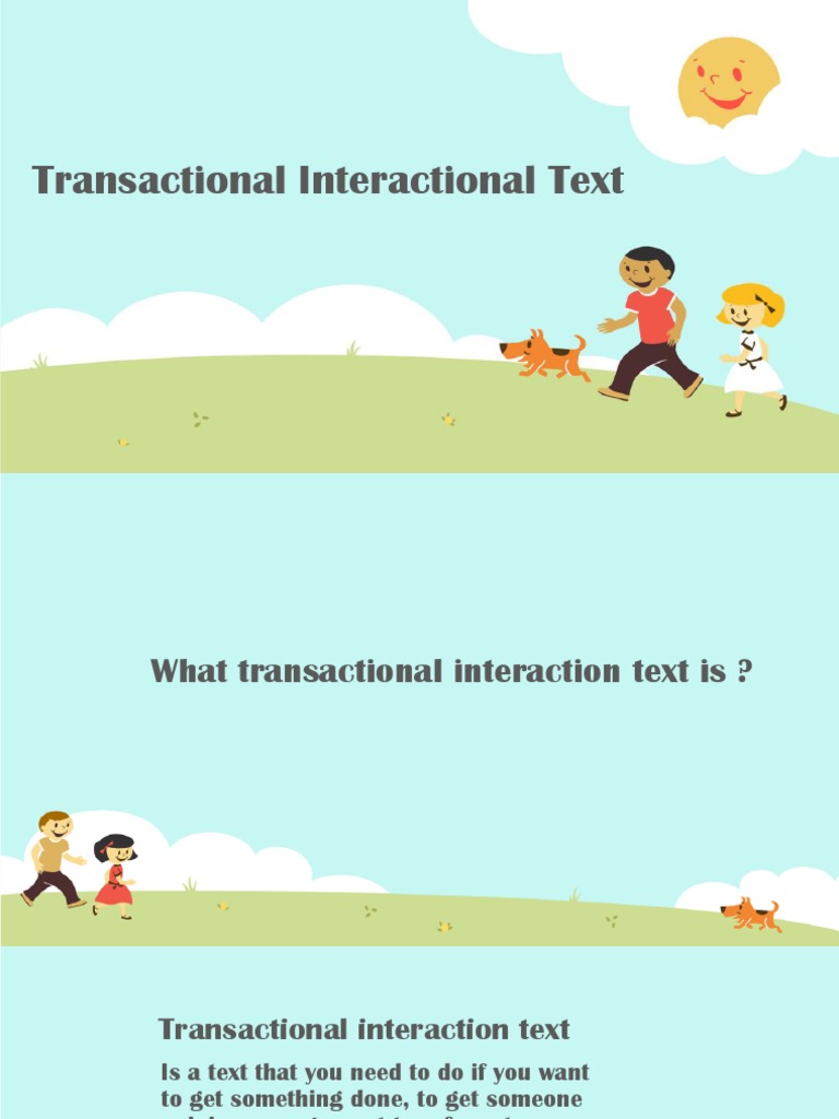 Understanding Transactional Interaction Text | PDF
