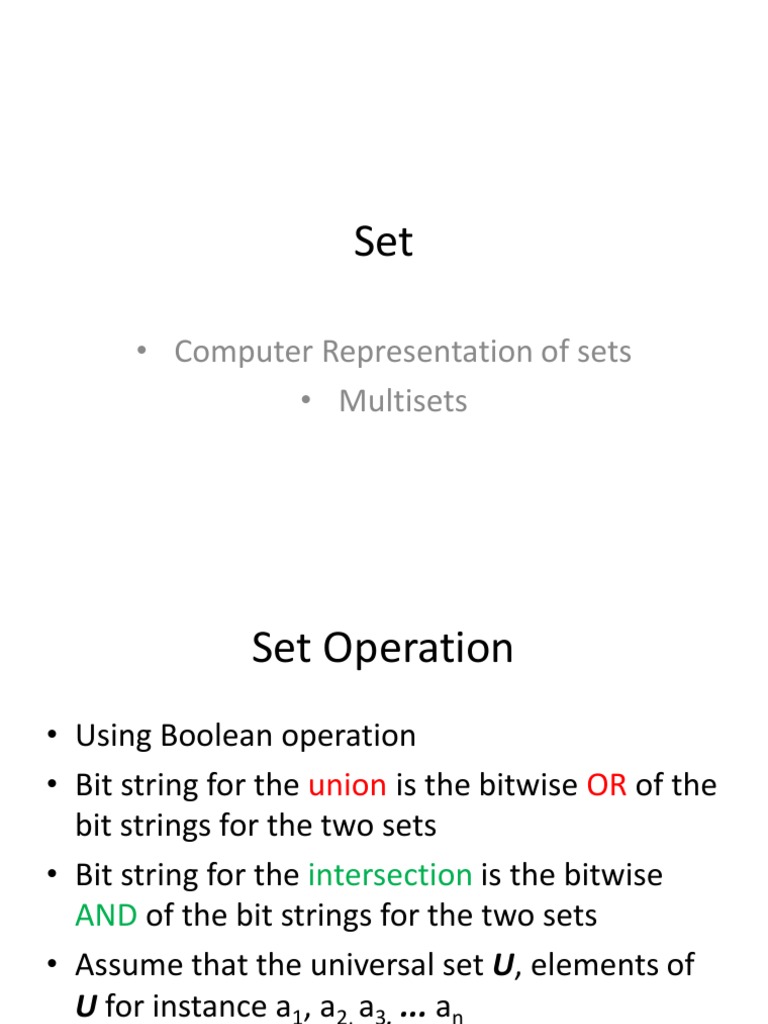 9617 Lec05 Comp Representation Set | PDF | Bit | Theory Of Computation
