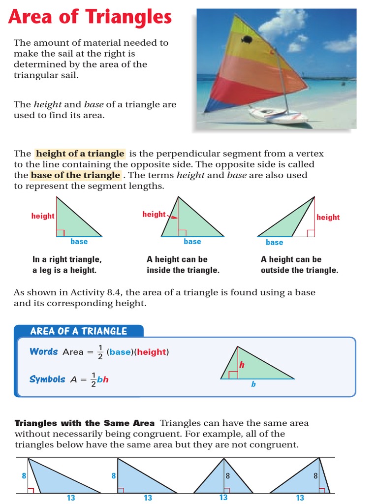 Triangles Area | PDF