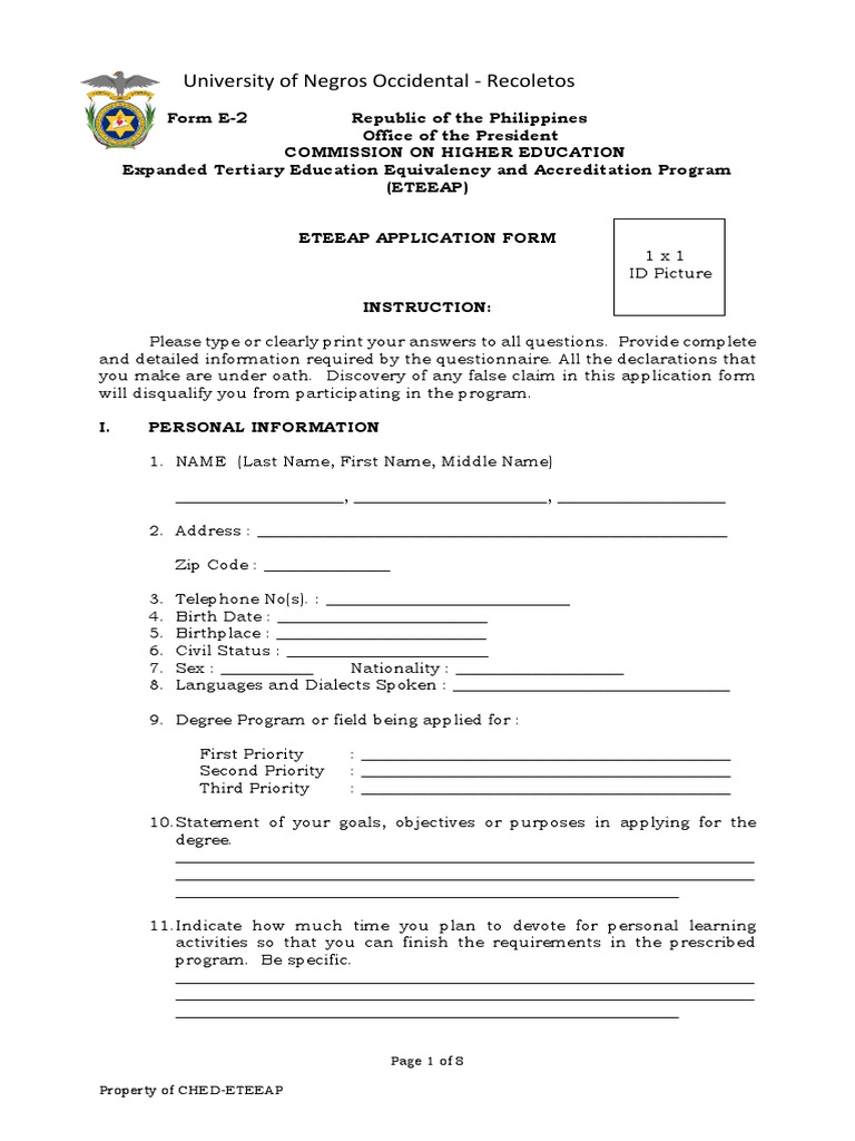 ETEEAP Application Guide | PDF | Employment | Leisure