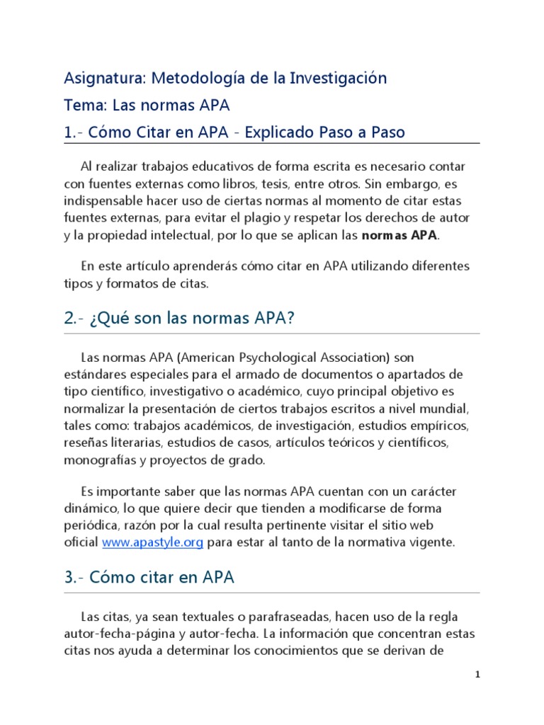 Cómo Citar en APA | PDF | Comillas | Servicio de redes sociales